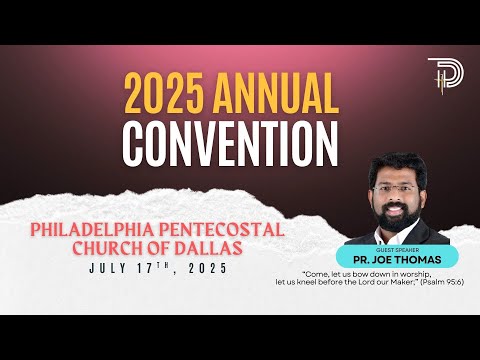 2025 PPCD Convention-Thursday - MGM Ministries